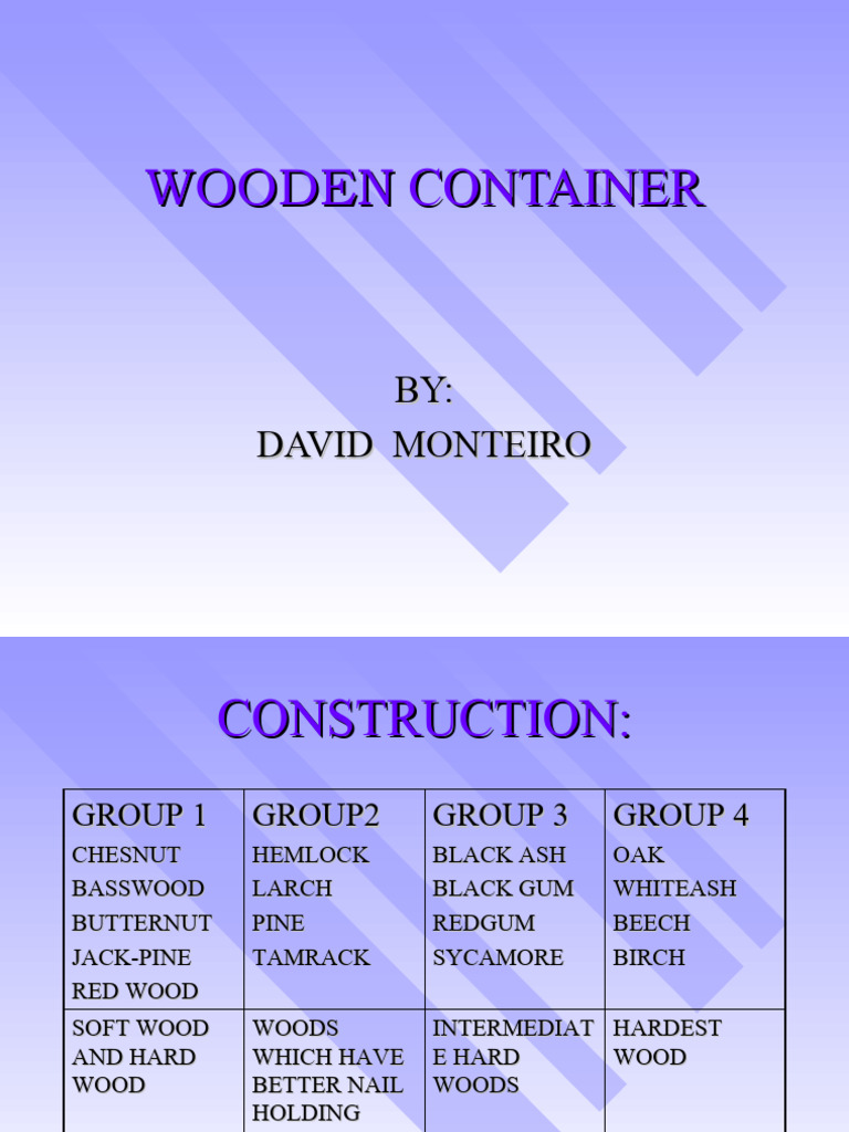 Wooden Container | PDF | Barrel | Pallet