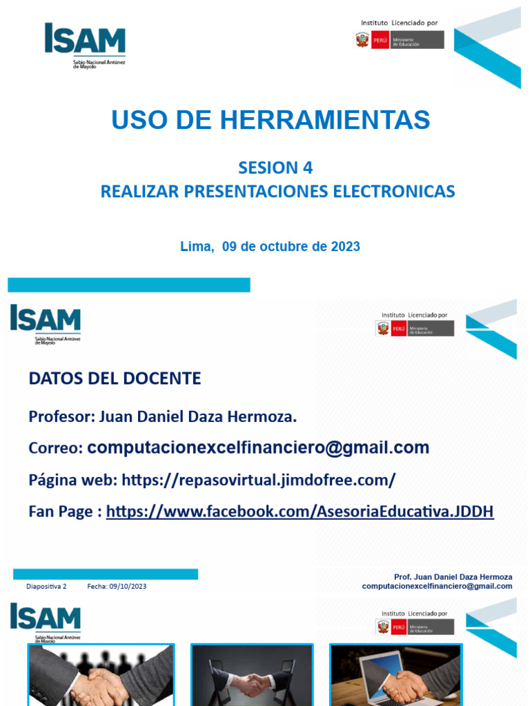 Clase 4 Realizar Presentaciones Electrónicas | PDF | Ventana (informática) | Informática
