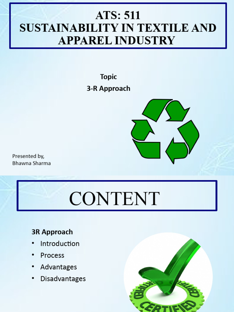 LEC 15 3 R Approach | PDF | Recycling | Waste