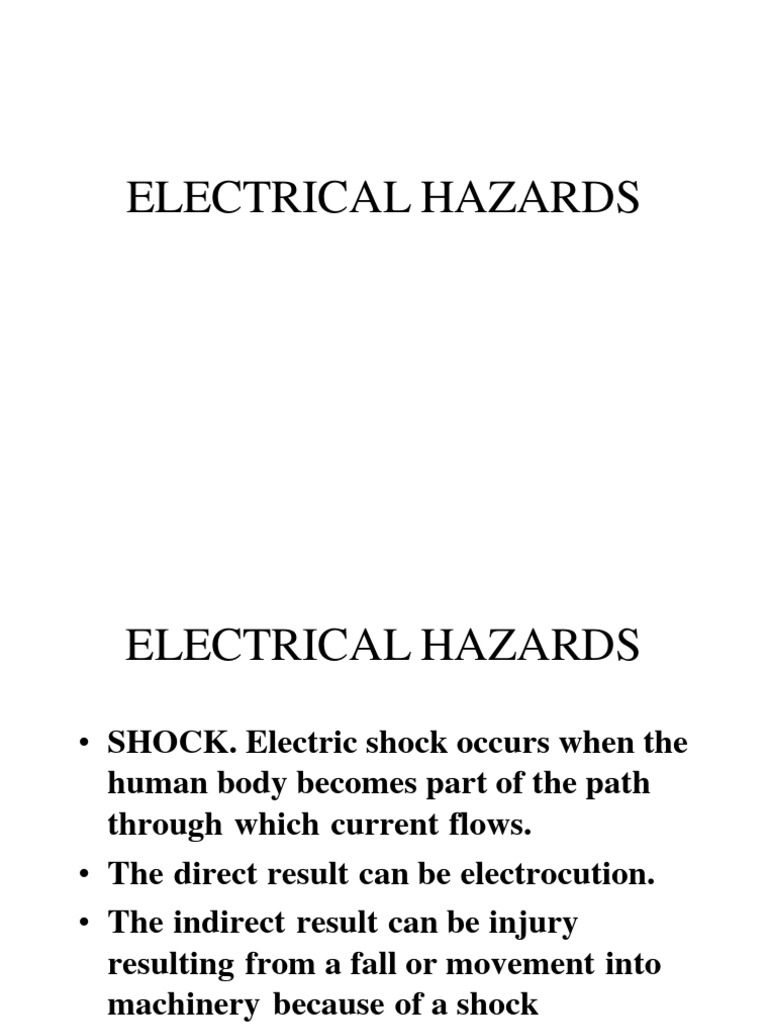 Electrical Hazards | PDF | Electrical Wiring | Materials Science