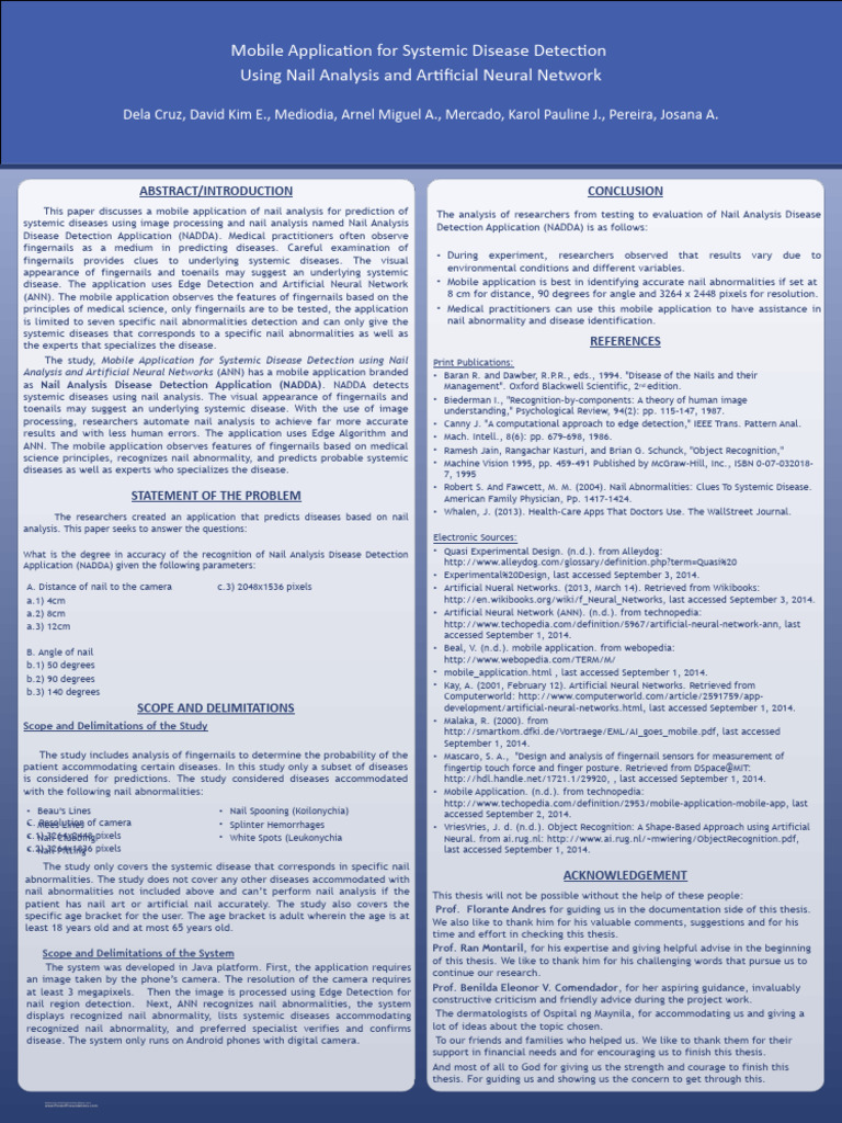 Poster Nadda!! | PDF | Nail (Anatomy) | Artificial Neural Network