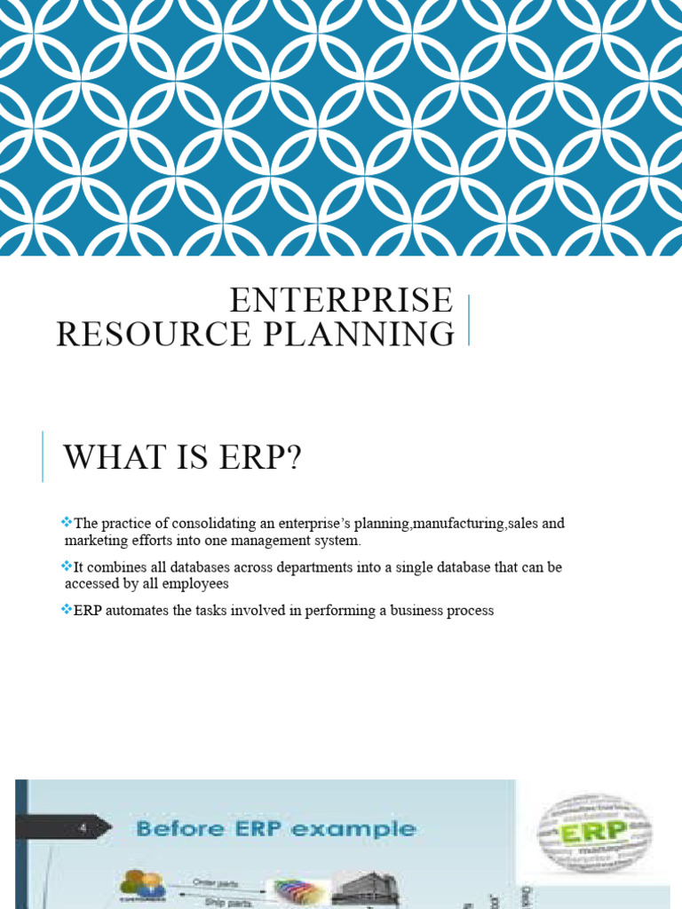 Erpenterprise Resource Planning | PDF | Enterprise Resource Planning ...