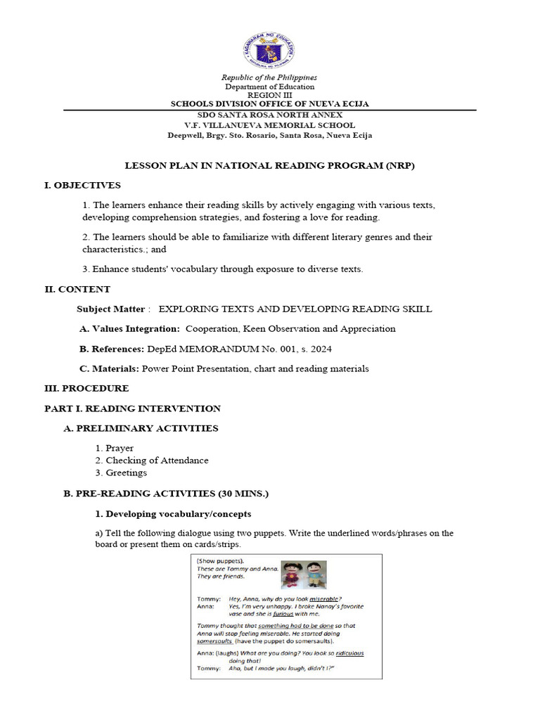 NRP DLP | PDF | Reading Comprehension | Learning NRP DLP | PDF | Reading Comprehension | Learning