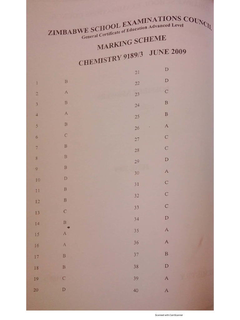 Chem Ms 2009-2010 | PDF