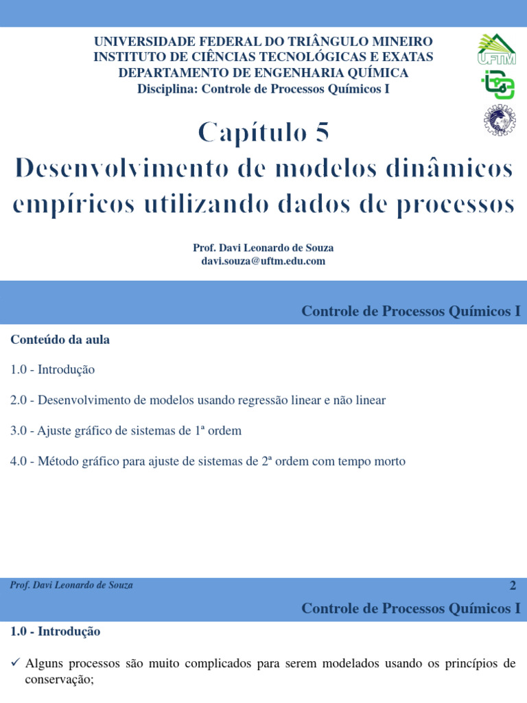 Capítulo 5 - Desenvolvimento de Modelos Dinamicos Empíricos Utilizando Dados de Processos | PDF ...