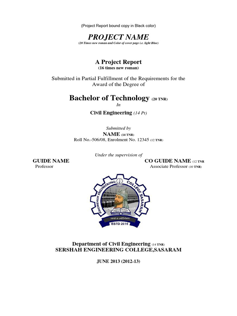 Project Report Bound Copy Civil Engineering Black Color | PDF | Thesis
