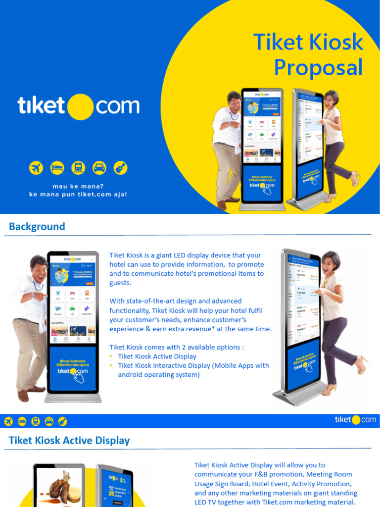 Tiket Kiosk Proposal | PDF | Display Resolution | Electronics