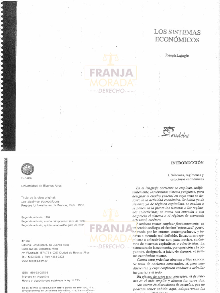 Los Sistemas Economicos-Lagugie | PDF