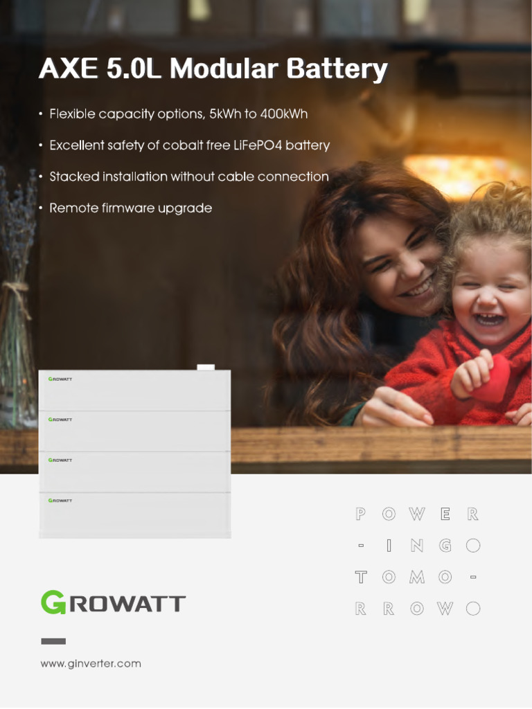 AXE 5.0L Modular Battery Datasheet EN 202305 | PDF