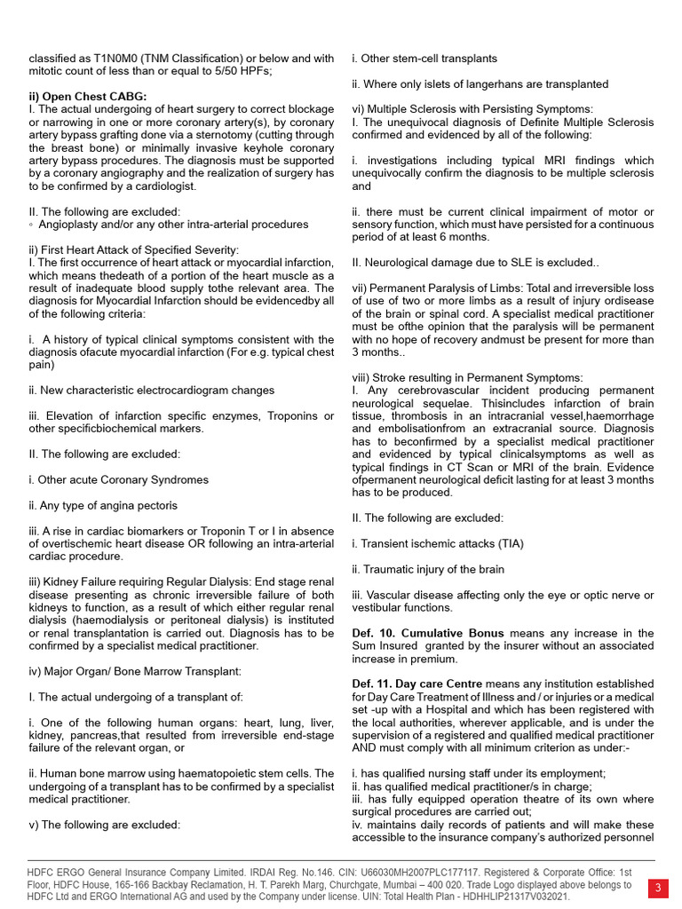 Total Health Plan 4 | PDF | Myocardial Infarction | Coronary Artery Bypass Surgery