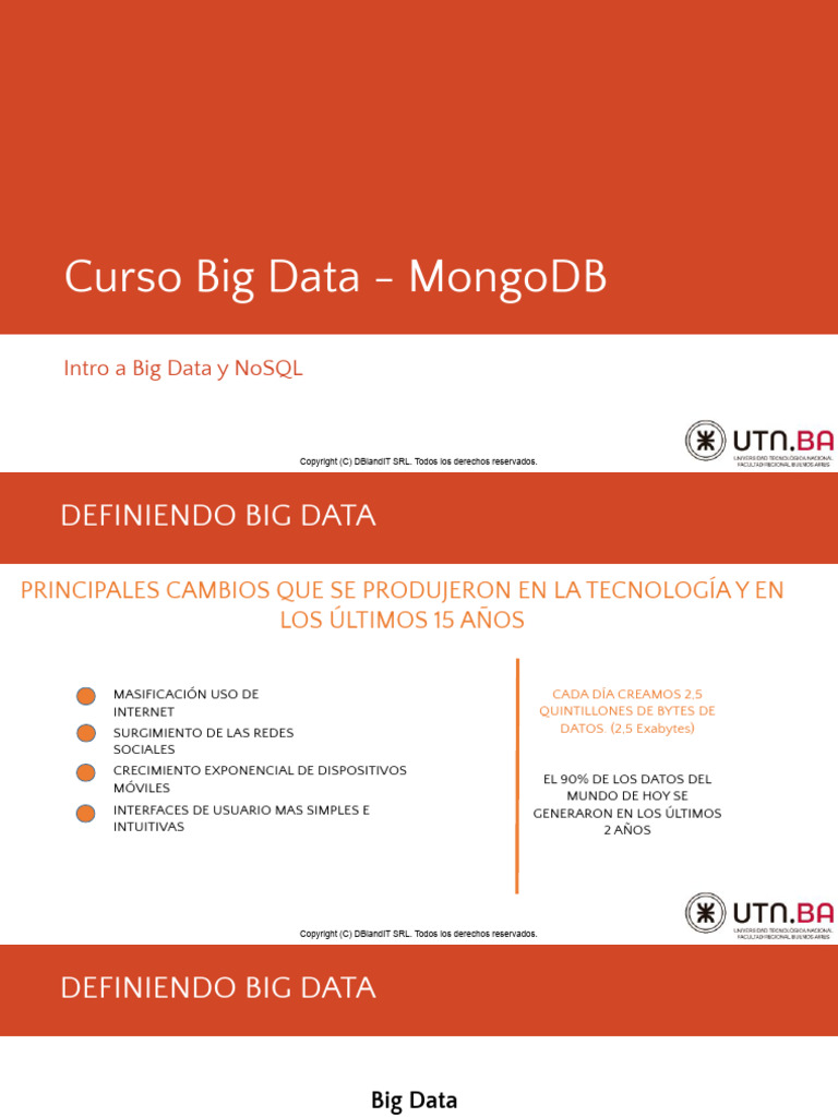 Intro A Big Data y NoSQL | PDF | Big Data | No Sql