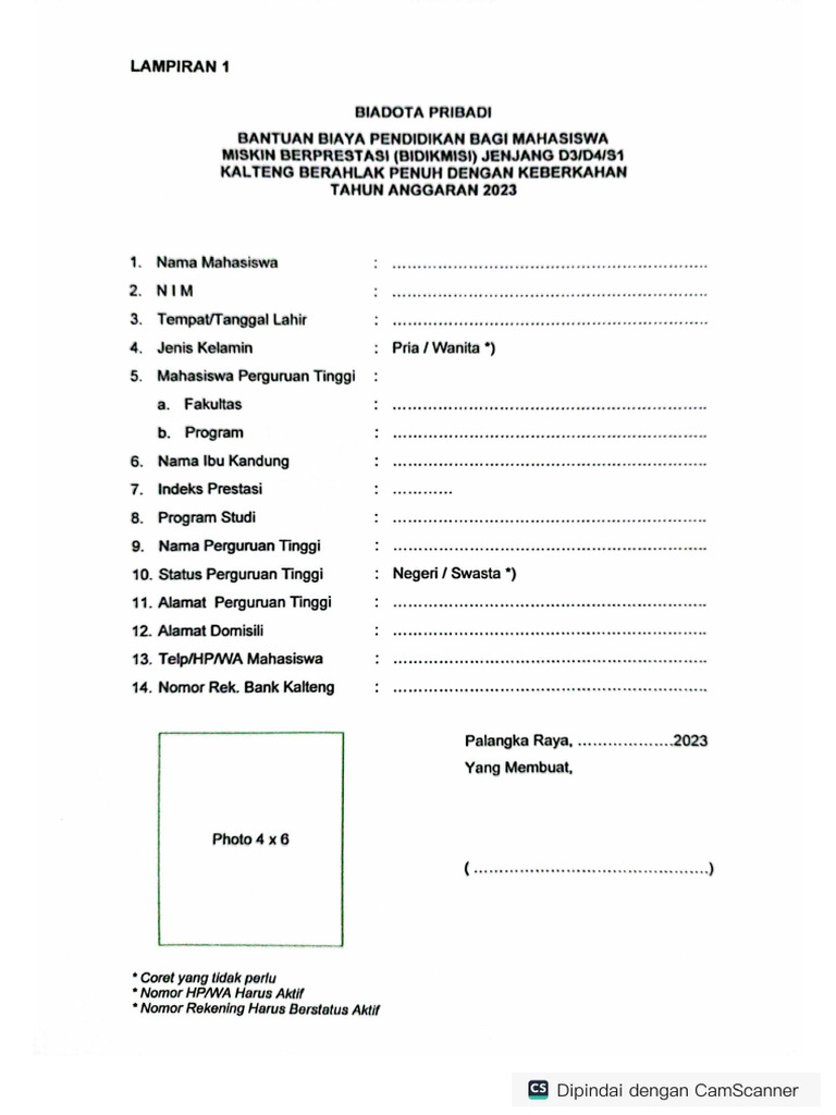 Contoh LAMPIRAN 1 | PDF