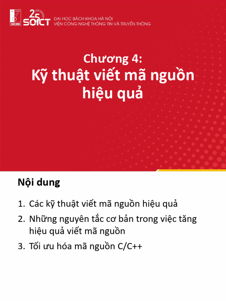 Lec4. Efficient Code | PDF