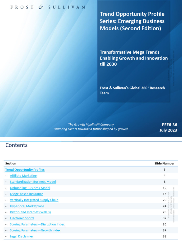 Emerging Business Models | PDF
