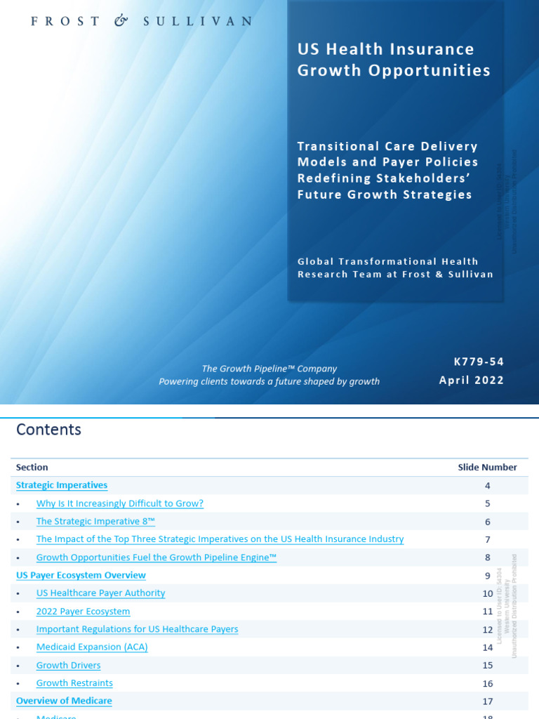 US Health Insurance Growth Opportunities | PDF