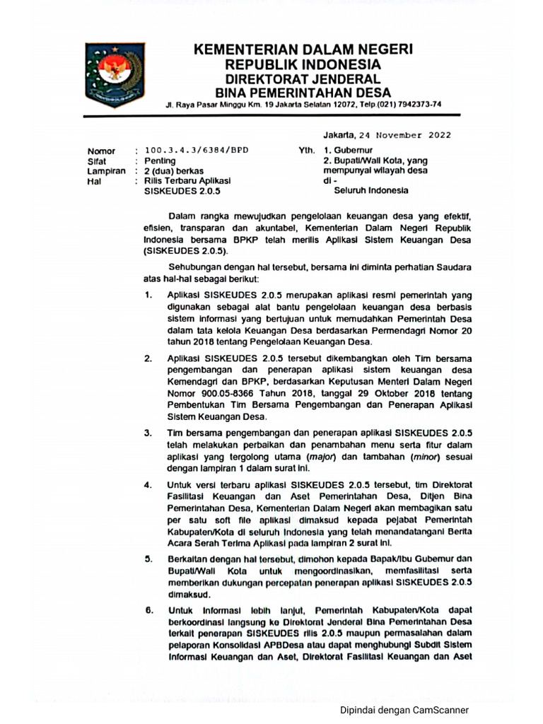 Surat Rilis 2.0.5 6 (SFILE | PDF