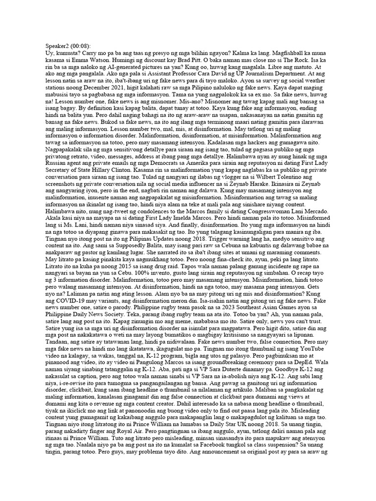 Misinformation and Disinformation (With KARA DAVID).mp4 | PDF