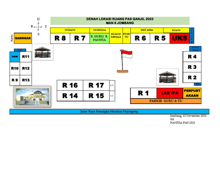 Denah Ruang Pas 2023 | PDF