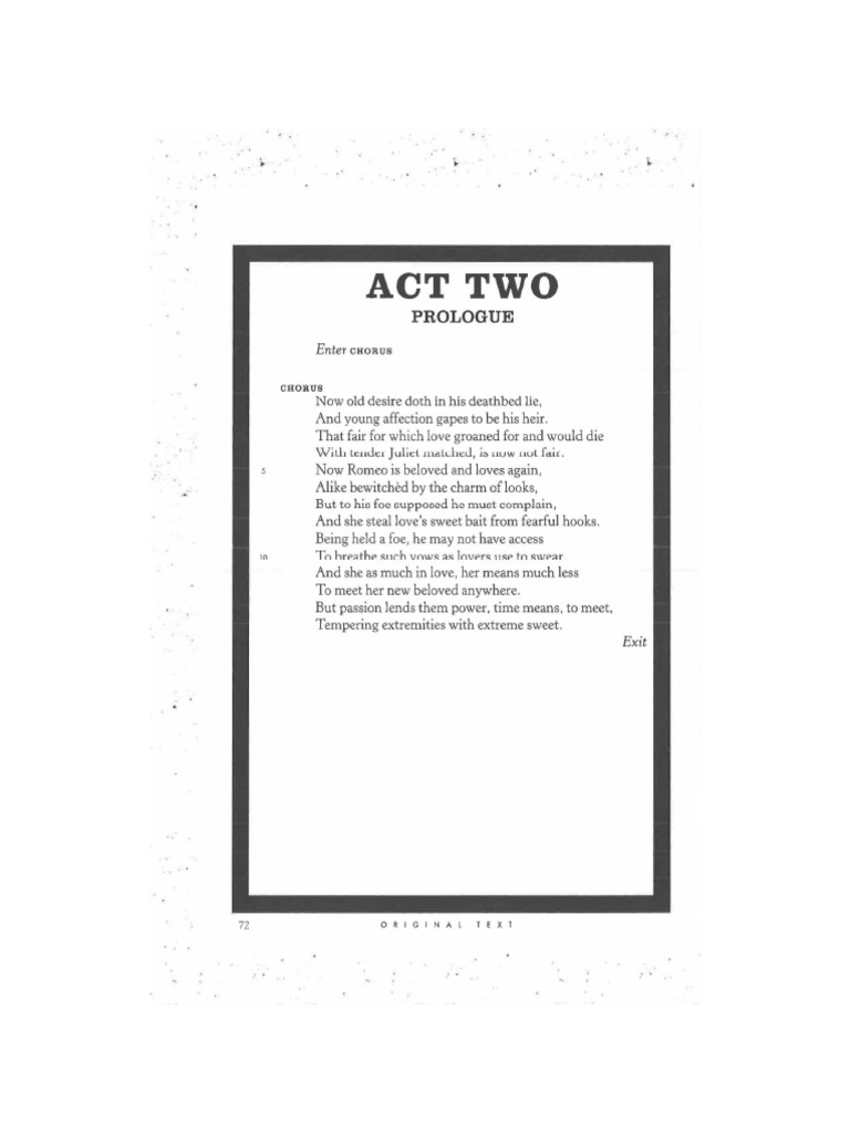 R&J - ACT 2, Scenes 1-2 (Balcony Scene) | PDF