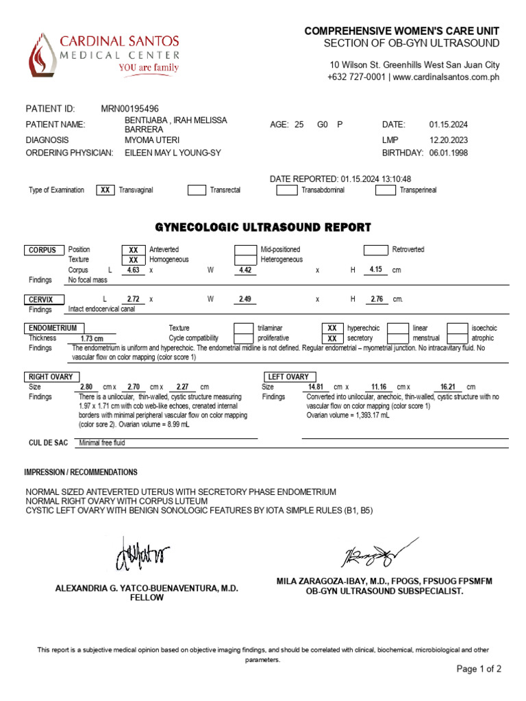 Transvaginal Ultrasound | Download Free PDF | Anatomy | Medicine
