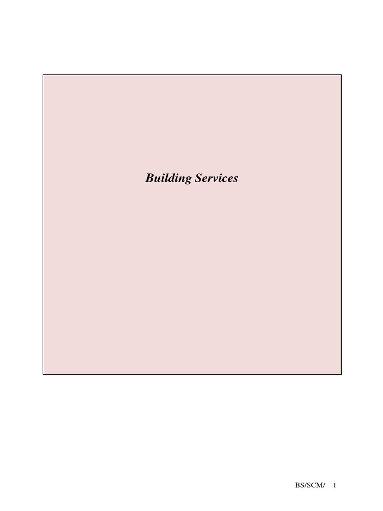 Building Services | PDF