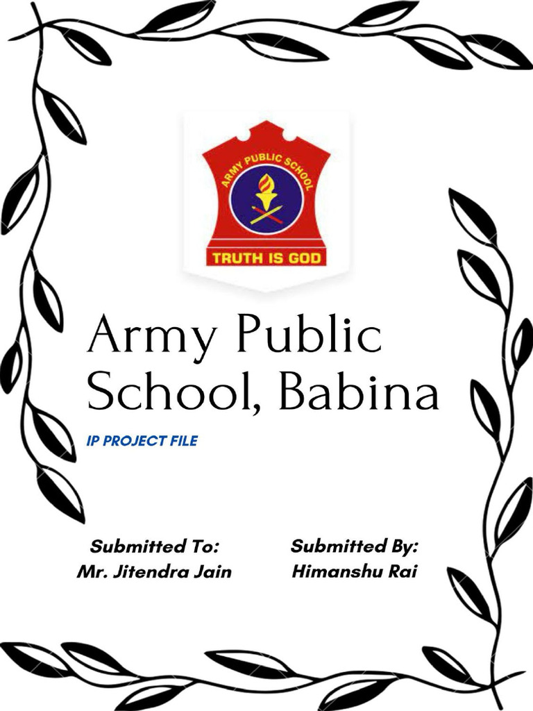 Project File Class 12 | Download Free PDF | Databases | Population