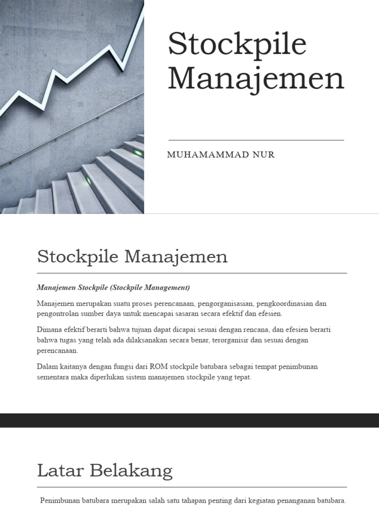 Manajemen Efisien Stockpile Batubara | PDF