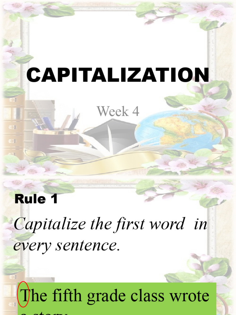 CAPITALIZATION | PDF | Foreign Language Studies