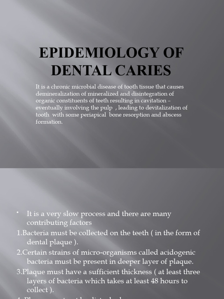 Dental Caries: Causes and Theories | PDF | Human Tooth | Health Care