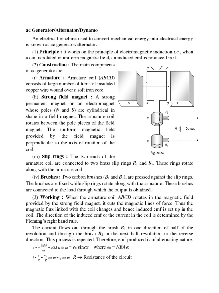 GENERATORS | PDF | Electromagnetic Induction | Electric Generator