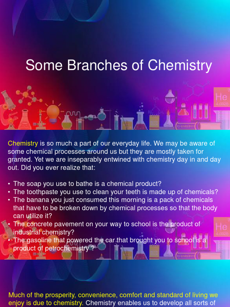 Branches of Chemistry | PDF