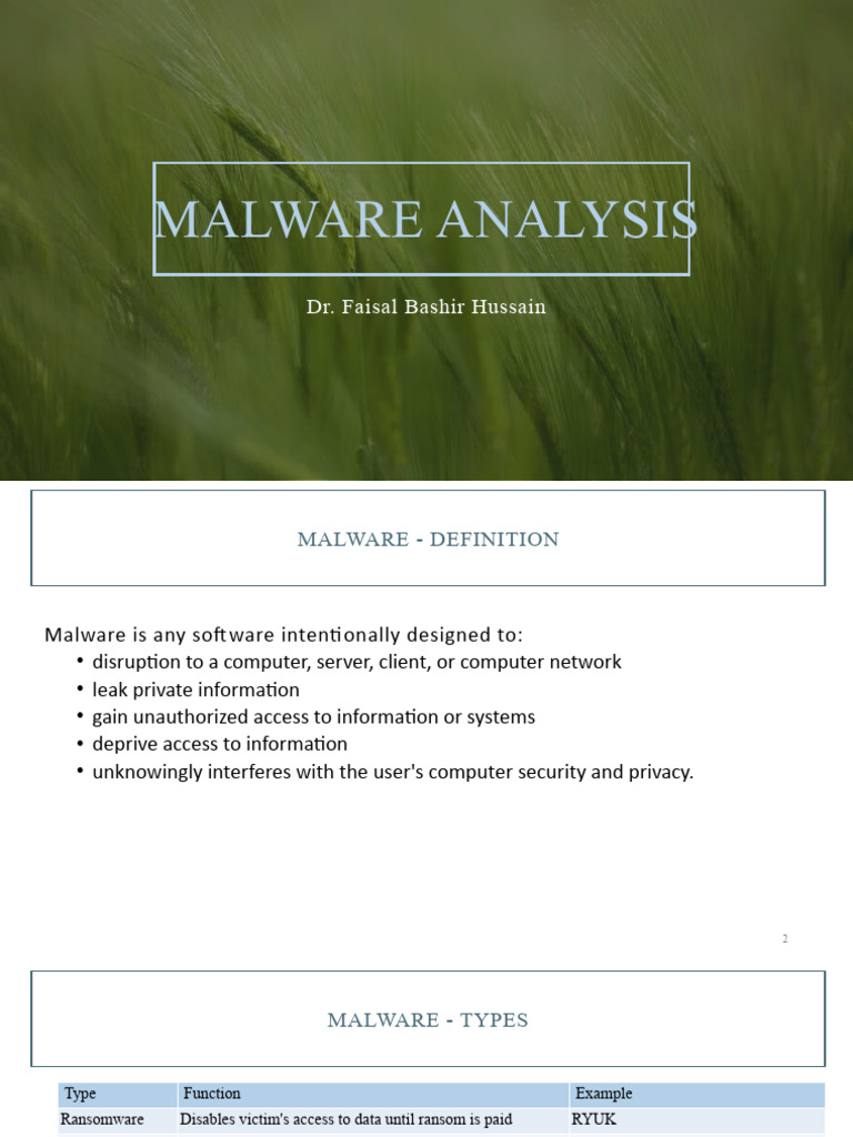 Malware Analysis Guide | PDF | Malware | Library (Computing)