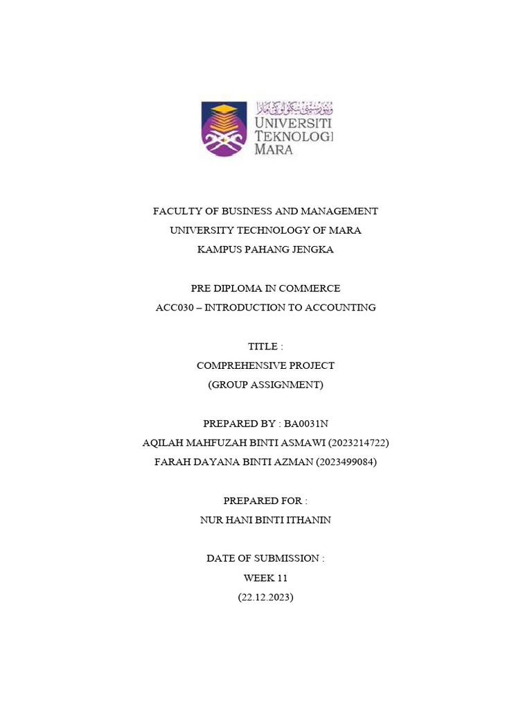 Acc Uitm | PDF