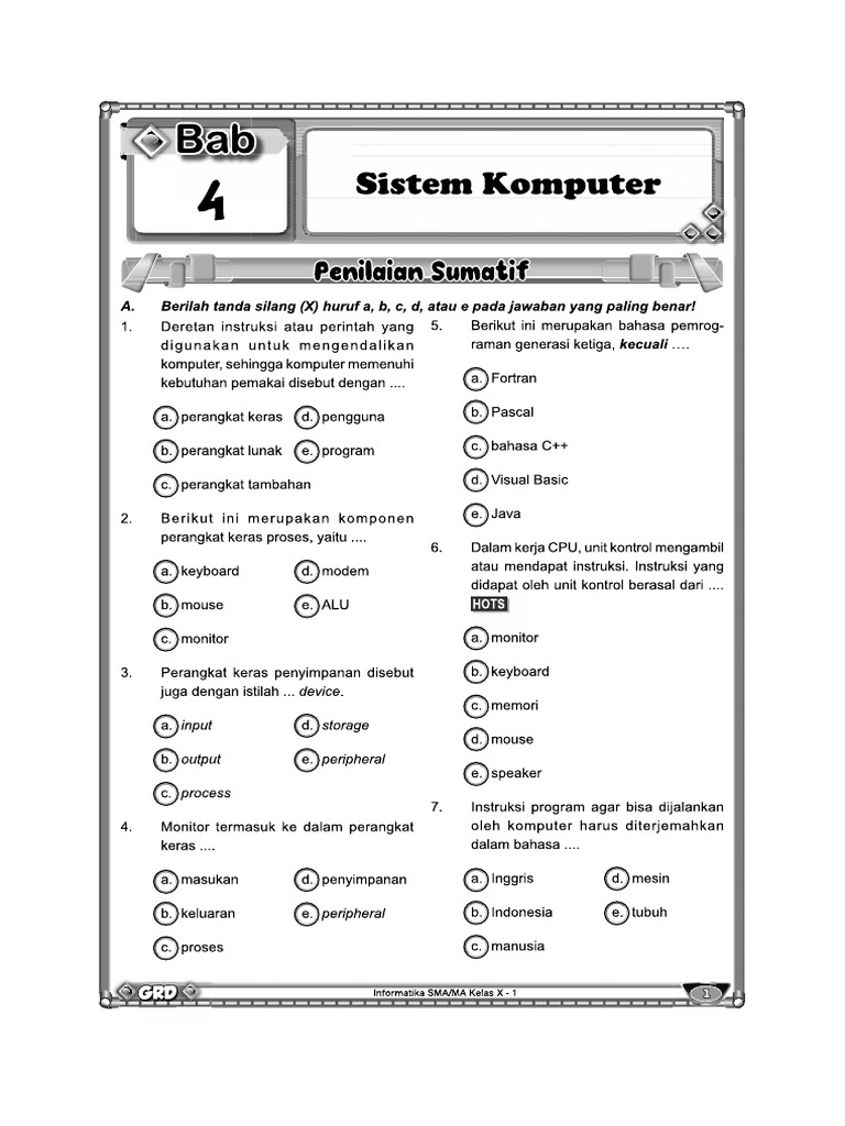 05 Bab 4 Informatika Kelas 10 | PDF