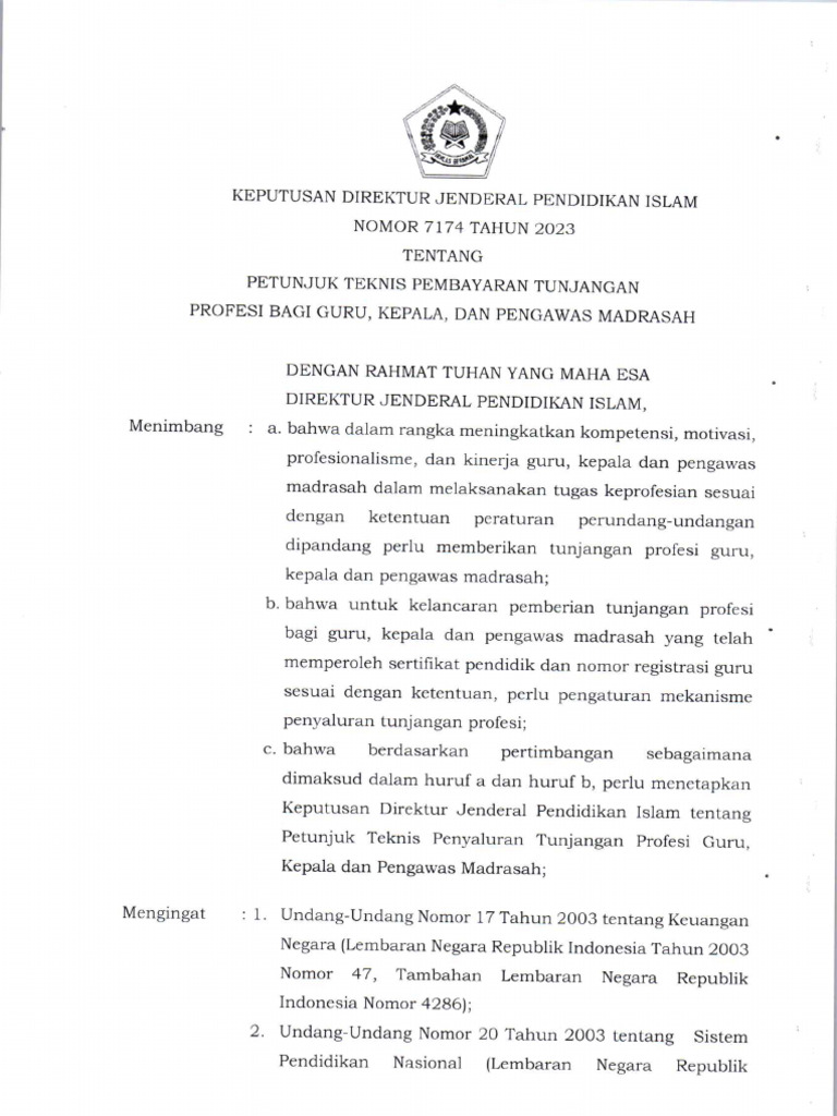 Juknis TPG Tahun-2024 | PDF