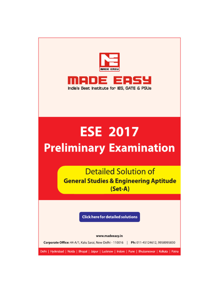 Ese 2017 Gs Made Easy | PDF