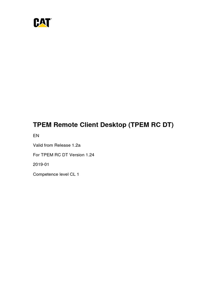 03.04.06 TPEM Remote Client Desktop (TPEM RC DT) 1252 4268 - en | PDF ...