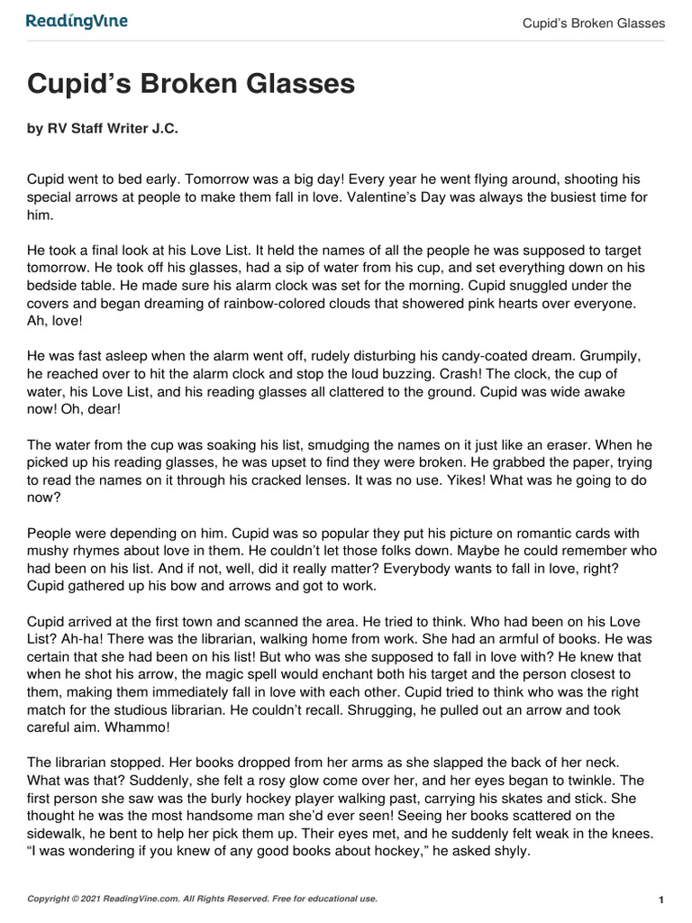 Cupids Broken Glasses | PDF