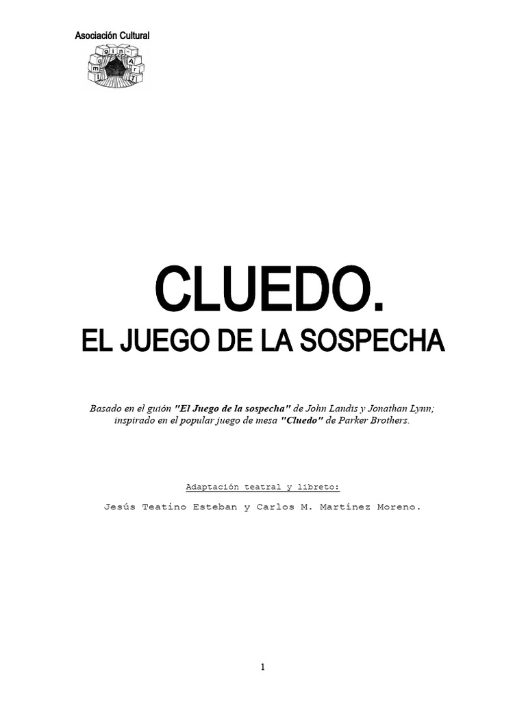 Cluedo: El Juego de la Sospecha | PDF