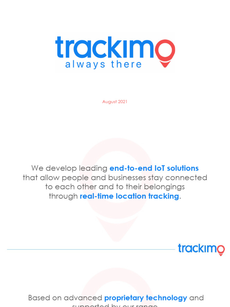 Trackimo - Introduction | PDF