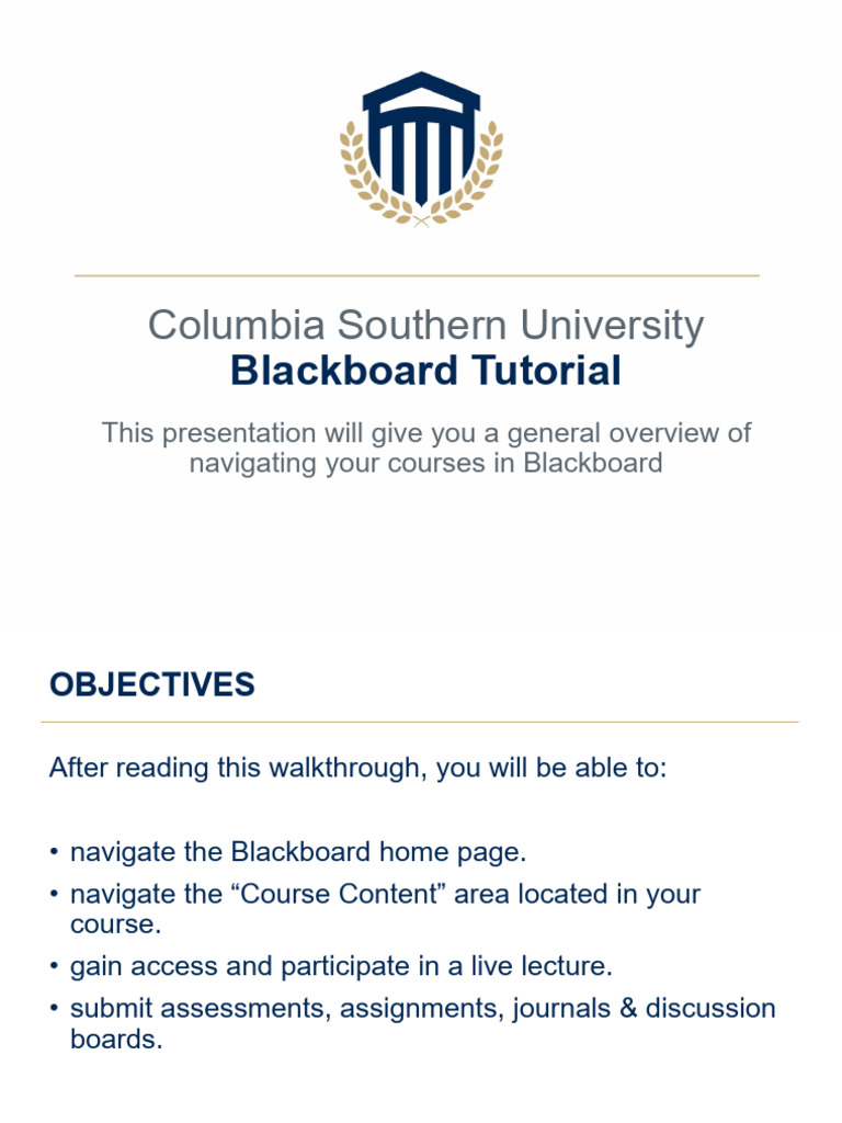 Blackboard Tutorial 2023 | PDF | Textbook | Books