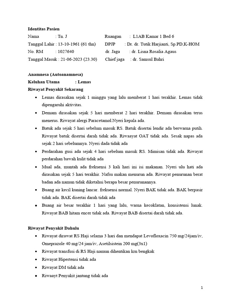 POMR Jamaluddin AML | PDF