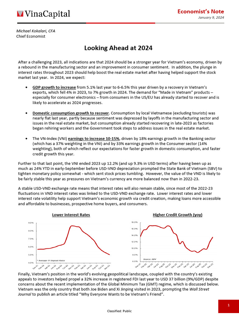 VinaCapital Insights Report Looking Ahead at 2024 | PDF | Economic ...