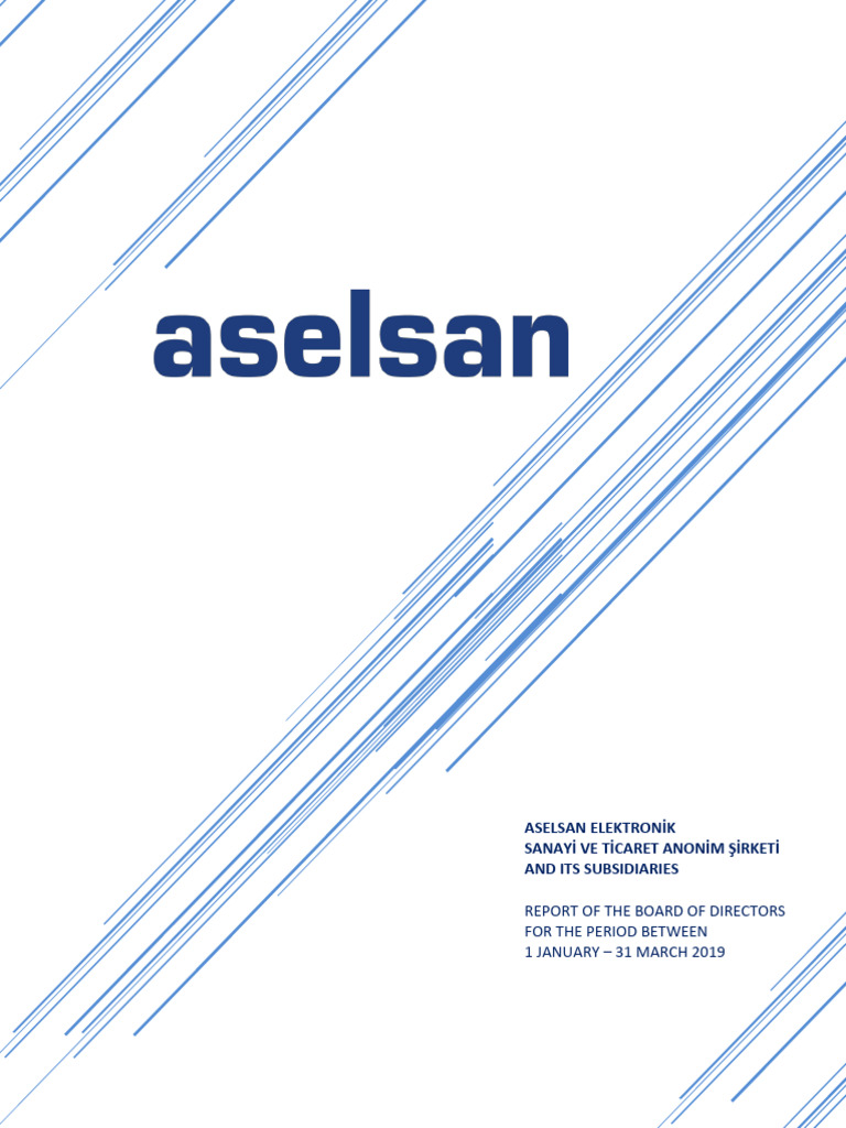Aselsan BOD Report 31.03.2019 | PDF