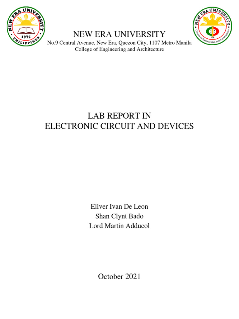 ECE212L - Group#12 - Experiment 5 | PDF | Rectifier | Direct Current