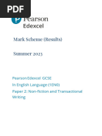 Aqa GCSE Lang P1Q5 Student Friendly Mark Scheme | PDF | English ...