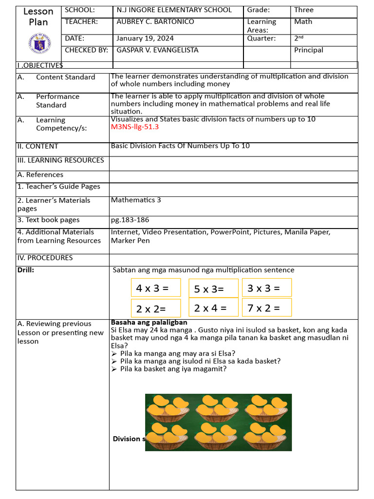 Cot 2 Mathematics | PDF