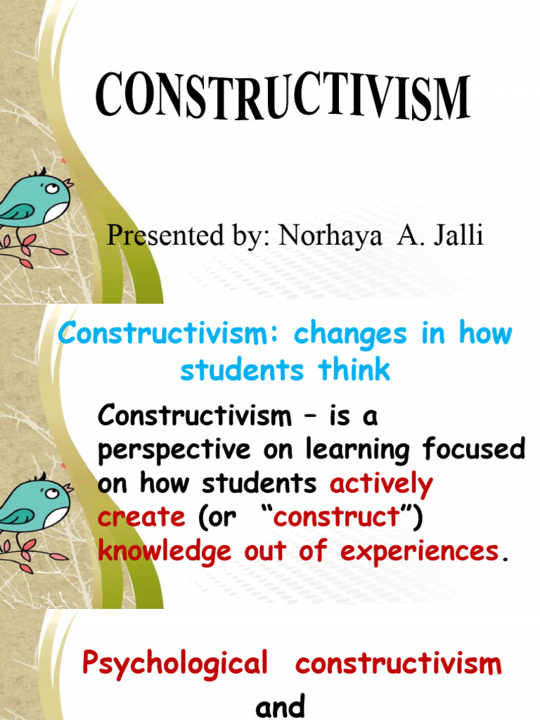 Constructivism | PDF | Constructivism (Philosophy Of Education) | Schema (Psychology)