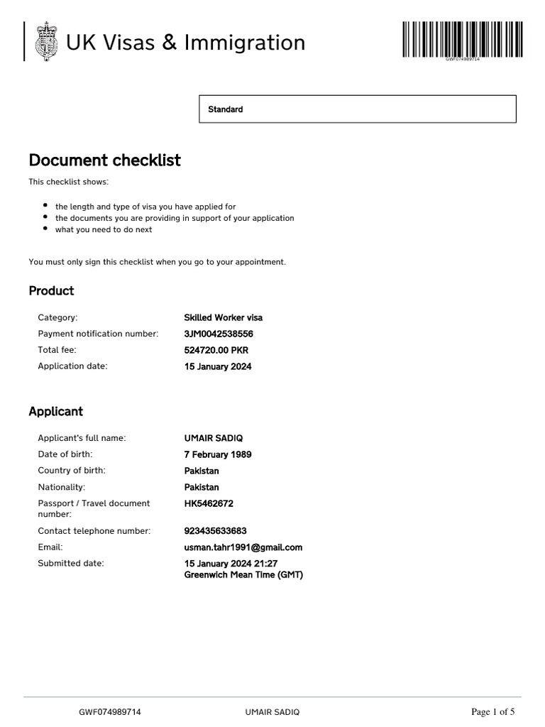 BPP University CAS Letter Application | PDF | Travel Visa | Passport