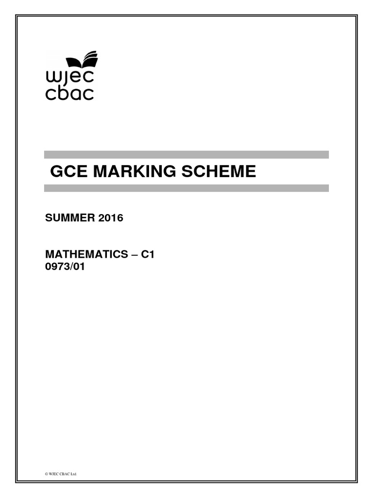 Summer-2016 WJEC | PDF | Quadratic Equation | Trigonometric Functions